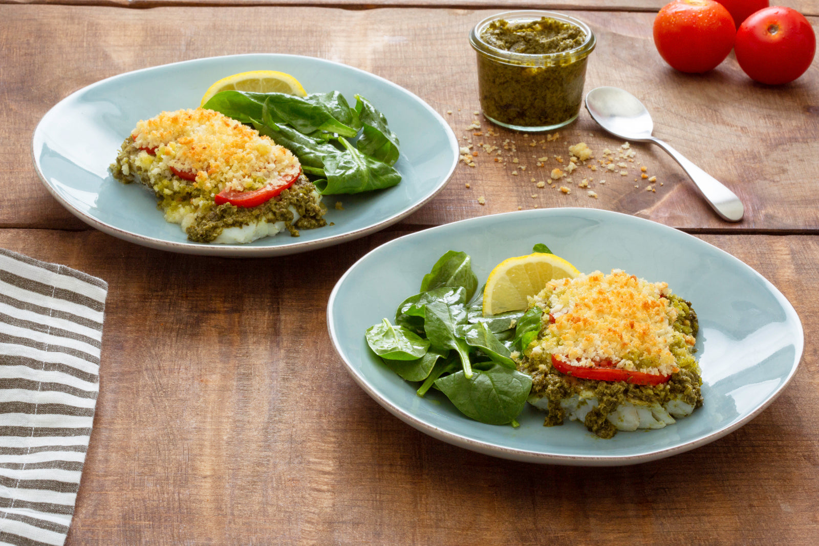 Pesto Baked Cod – Amore